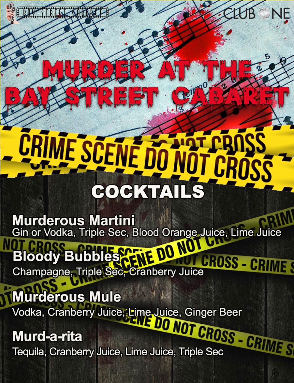 August 19 & 21, 2022: Murder at the Bay Street Cabaret | Savannah Cabaret